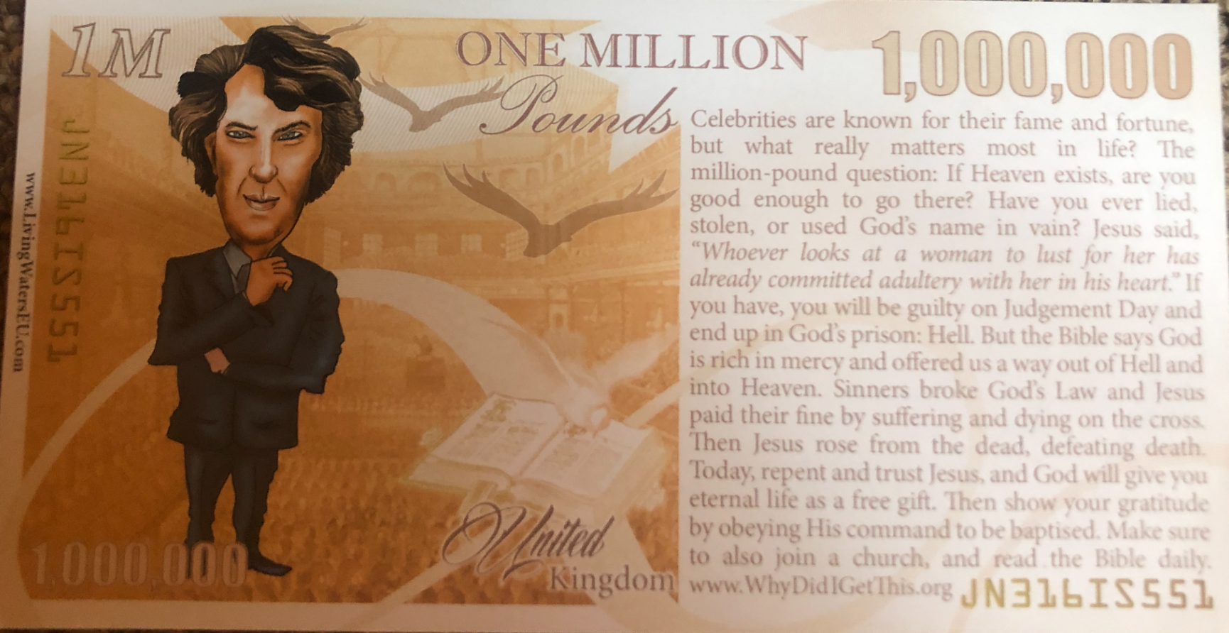 2019 Bank of Eternity £1M Notes Feature Cumberbatch | The Fourth ...